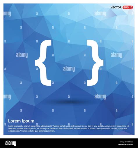 Curly Bracket Icon Stock Vector Image And Art Alamy