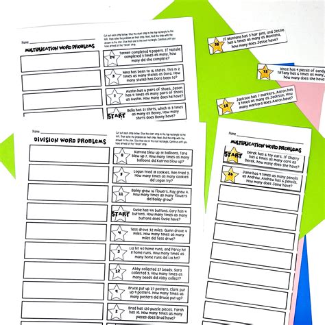 Multiplicative Comparison Word Problems Math Puzzle And Game