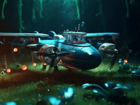 Premium Ai Image There Is A Small Plane That Is Sitting In The Grass