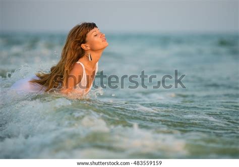 Sexy Girl Ocean Waves Fashion Portrait Stock Photo Shutterstock