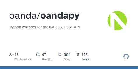 GitHub Oanda Oandapy Python Wrapper For The OANDA REST API