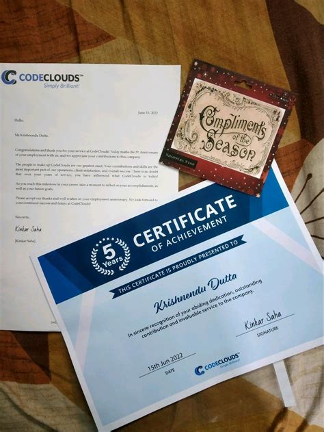 Krishnendu Dutta On Linkedin Codeclouds Reward Workanniversary