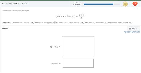 Solved Question 11 Of 14 Step 2 Of 2 Consider The Following