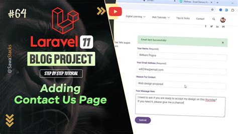 64 Adding Contact Us Page How To Send Emails Via Contact Form