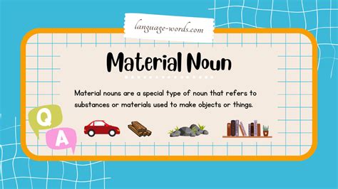 Material Noun Definition Types And Examples