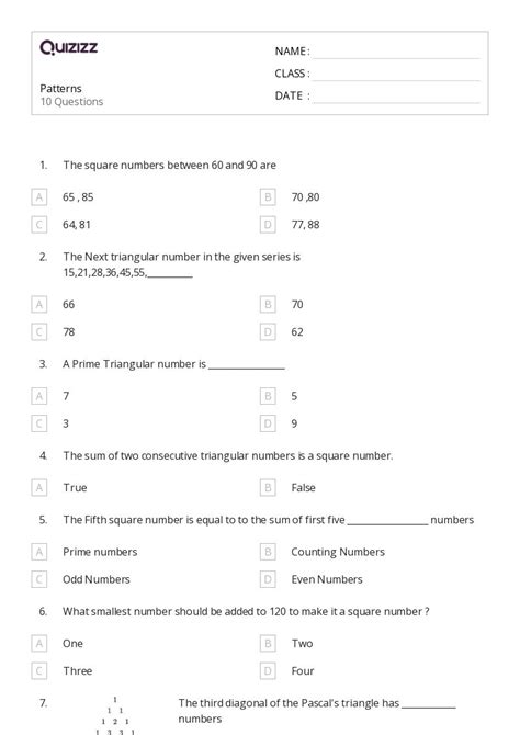 50 Odd And Even Numbers Worksheets For 6th Class On Quizizz Free