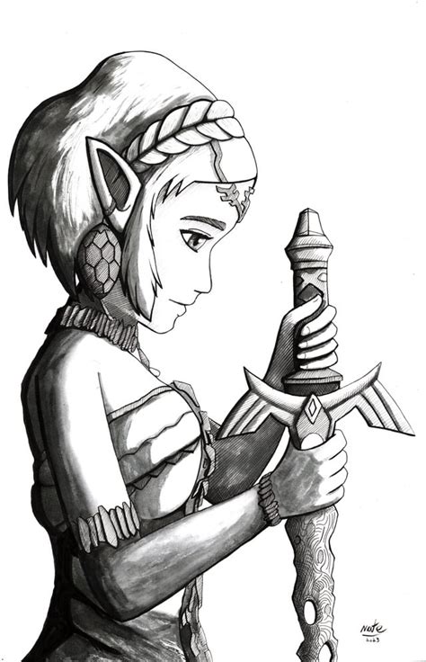 Totk I Did A Drawing Of Zelda Rzelda