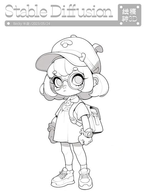 Sd线稿转3d过程分享 花瓣网