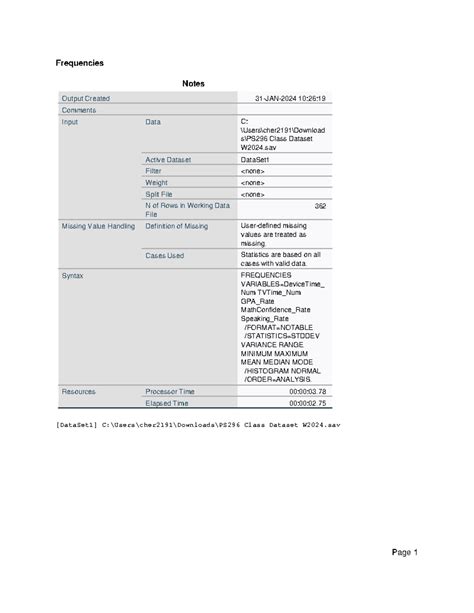 ps296 lab 3 output cherian ann frequencies notes output created