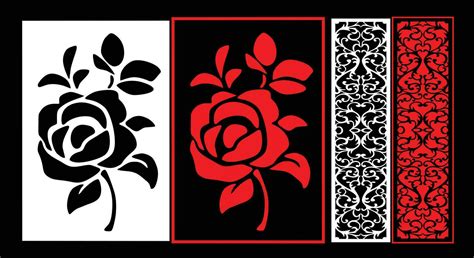 Decorative Wall Panels Set Jali Design Cnc Pattern Laser Cutting Pattern Router Cnccutting