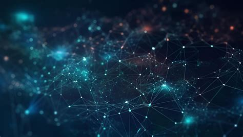 Abstract Blue Digital Data Background Network Connection Structure Structural Connection Of