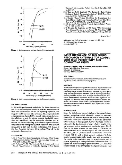 Pdf Input Impedance Of Dielectric Resonator Antennas Top Loaded With High Permittivity And