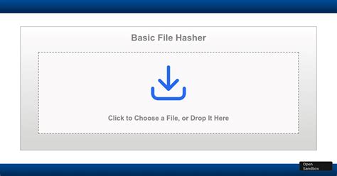 File Hasher Codesandbox