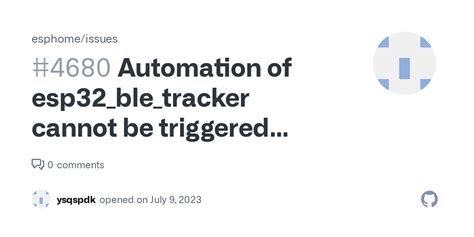 Automation Of Esp32 Ble Tracker Cannot Be Triggered After Bluetooth