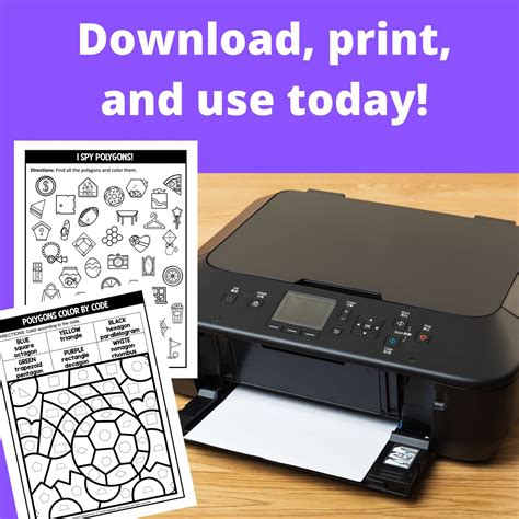 Third Grade Geometry Instant Download Workbook Bright Minds Engaged