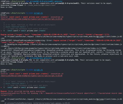 Gracefully Handle Incorrect Id Column Type · Issue 456 · Prismaprisma Client Js · Github