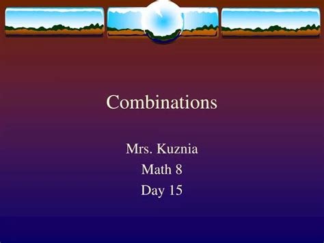 PPT Combinations PowerPoint Presentation Free Download ID