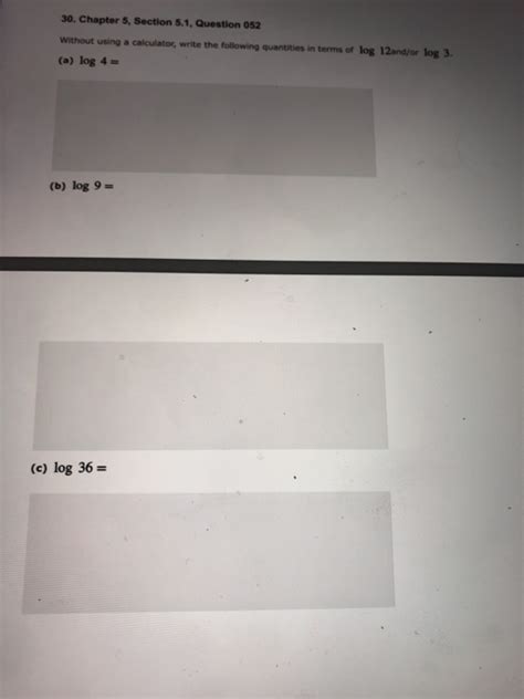 Solved 30 Chapter 5 Section 5 1 Question 052 Without