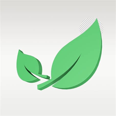 Premium Psd 3d Render Leaves