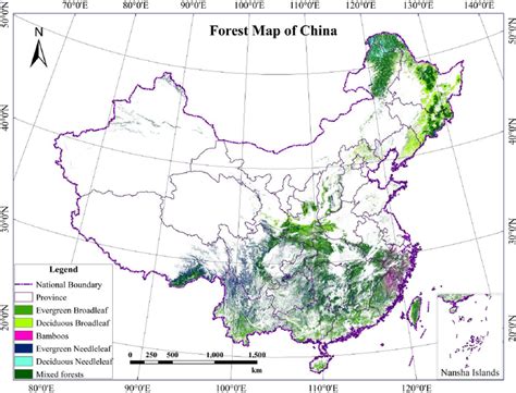 The Forest Map Of China Download Scientific Diagram
