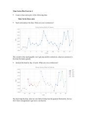 Time Series Plot Exercise 1 1 Docx Time Series Plot Exercise 1 Create A Time Series Plot Of