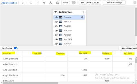 How To Use Pivot Grid Widget To Split Data Based On Month