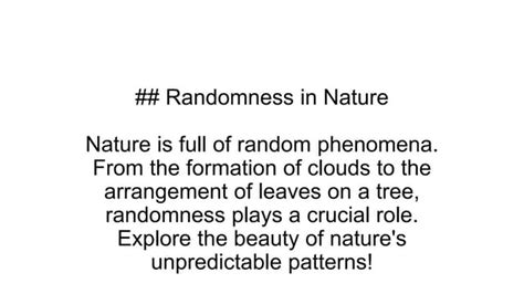 randomness in art ppt