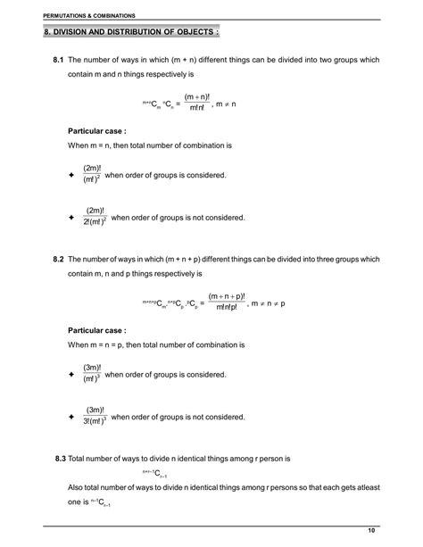 Permutations And Combinations Jee Notes At Charles Lindquist Blog