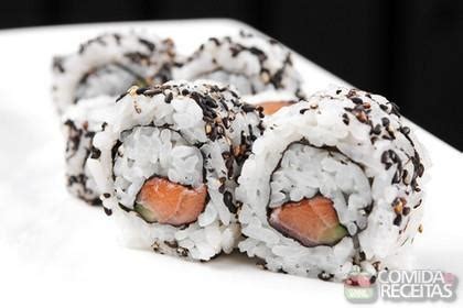 Receita De Uramaki De Salmão Skin Comida E Receitas