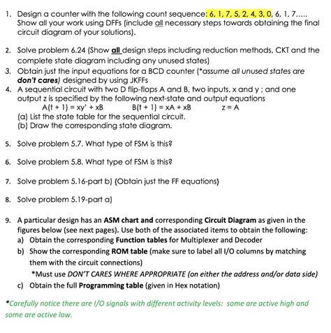Design A Counter With The Following Count Chegg