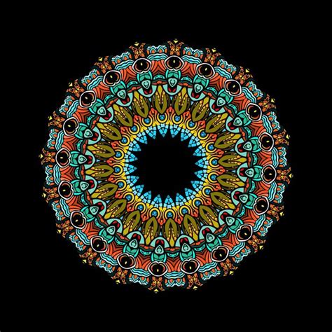 Premium Vector Abstract Background With Colorful Mandala Pattern