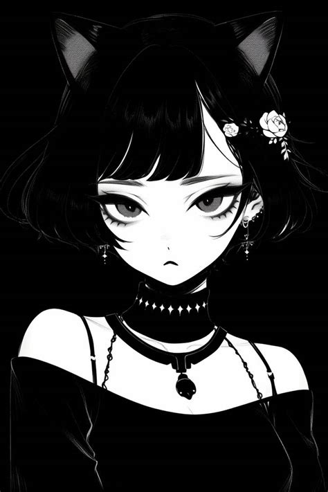 Black And White Cat Girl By Patytheimp On Deviantart Black And White Cat Girl By Patytheimp On Deviantart