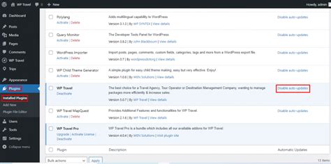 How To Disable Automatic Updates In WordPress WP Travel