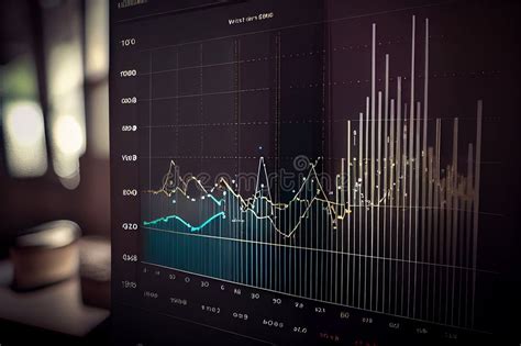 Data Visualization Of Timeseries Line Graphgenerative Ai Stock Illustration Illustration Of