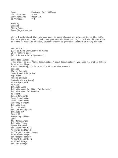 Re8 V1 0 Info Pdf