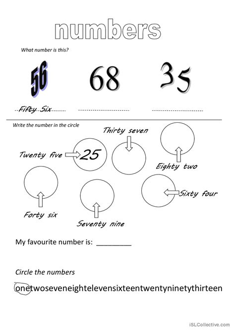 Basic Numbers For Beginners English ESL Worksheets Pdf Doc