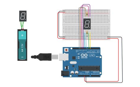 Circuit Design Copy Of To Do In Class 7 Segment Part 2 Tinkercad