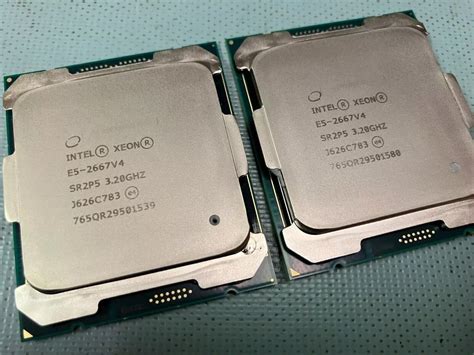 Matched Pair Intel Xeon E V Sr P Ghz Core Mb Processors Lga For Sale