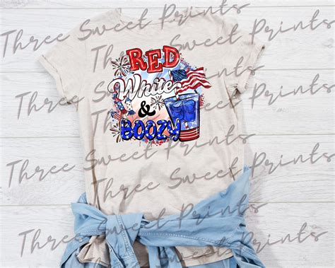 Red White Boozy Png Red White Boozy Svg 4th Of July Png Patriotic