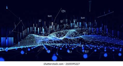 Abstract Technology Background Polygonal Noisy Grid Stock Illustration