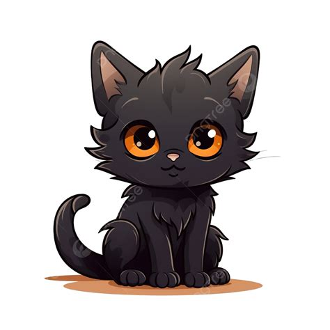 만화 검은 고양이 할로윈 고양이 캐릭터 만화 새끼 고양이 주식 벡터 일러스트 절연 Png 일러스트 및 이미지 에 대한 무료 다운로드 Pngtree