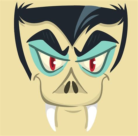 Premium Vector Cute Cartoon Vampire Smiling Vector Illustration