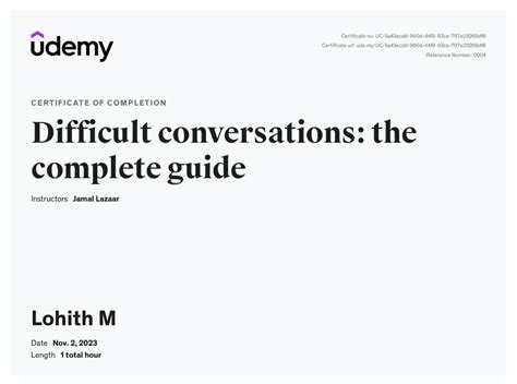 Lohith M On Linkedin Udemy Course Completion Certificate