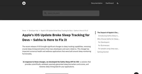 sahha sleep api restore ios sleep tracking