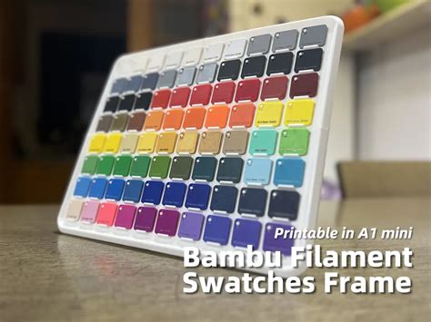 Bambu Filament Swatches Frame By Wuguigui Makerworld