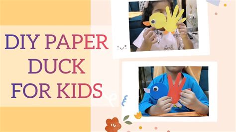 How To Make DIY Paper Duck YouTube
