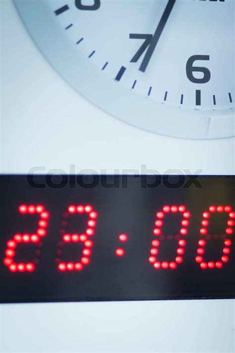Hospital Operating Room Clock Stock Image Colourbox