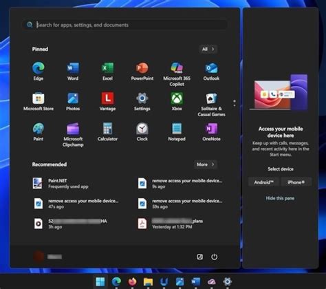 How To Hide The “access Your Mobile Device Here” Phone Pane Sidebar