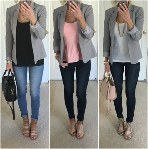 What To Wear With A Grey Blazer Female Ng