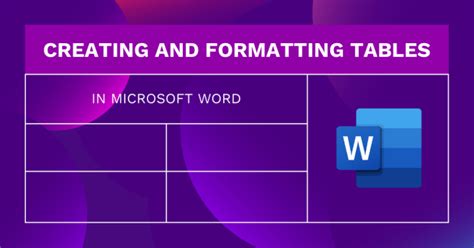 How To Create And Format Tables In Microsoft Word Tts Nordika